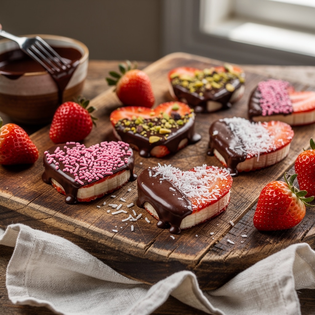 Cute Heart Shaped Fruit and Chocolate Snacks for Valentine's Day: Easy ...